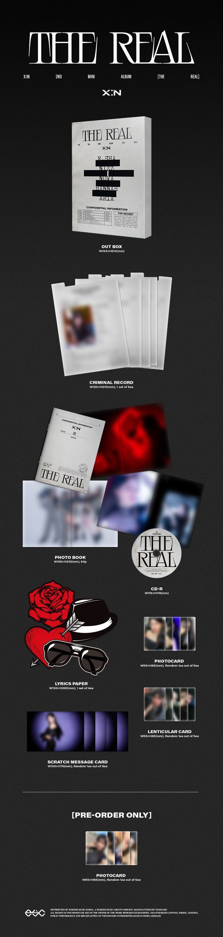 YESASIA: X:IN Mini Album Vol. 2 - THE REAL CD - X:IN, escrow ...