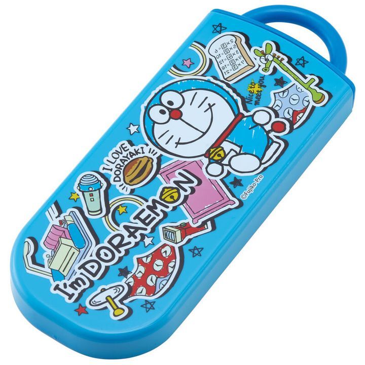 YESASIA: Doraemon Cutlery Set with Case - Skater - Lifestyle & Gifts ...