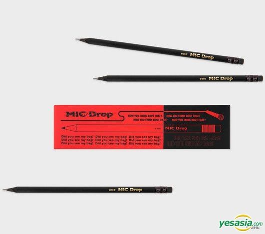 YESASIA: BTS - MIC Drop Pencil Set Celebrity Gifts,MALE STARS,PHOTO ...