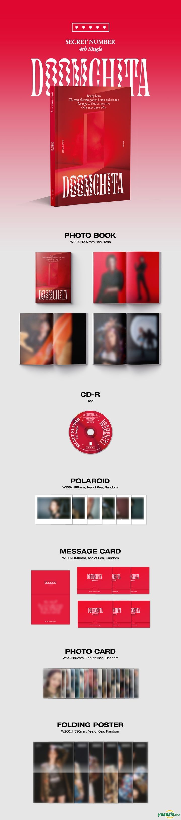 YESASIA: SECRET NUMBER Single Album Vol. 4 - DOOMCHITA (Normal Edition ...