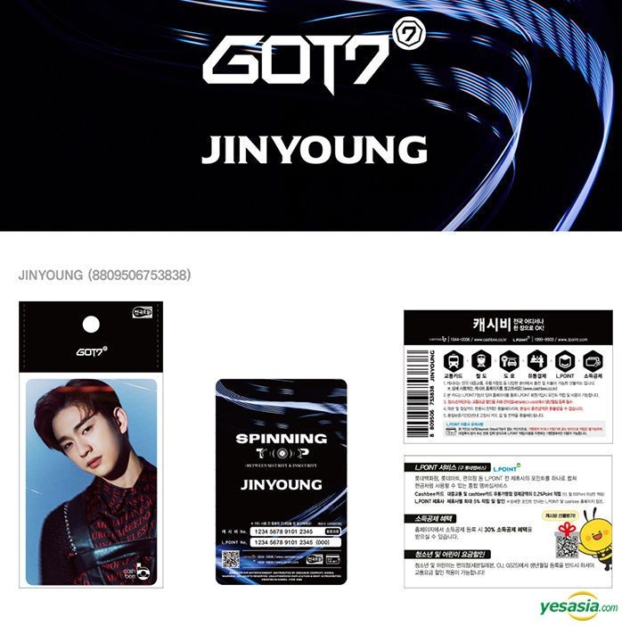 YESASIA: GOT7 Cashbee Card (Jin Young) PHOTO/POSTER,GIFTS,GROUPS,Celebrity Gifts,MALE STARS ...