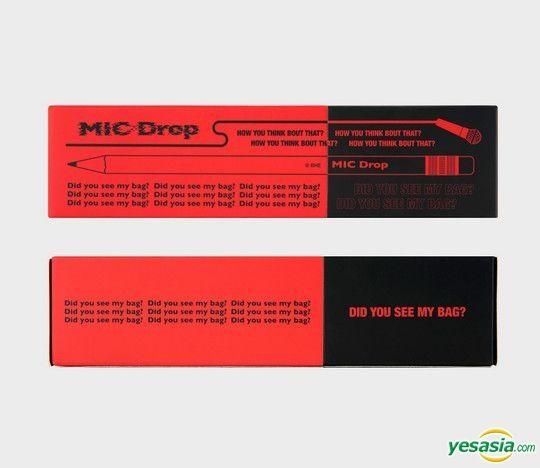 YESASIA: BTS - MIC Drop Pencil Set Celebrity Gifts,MALE STARS,PHOTO ...