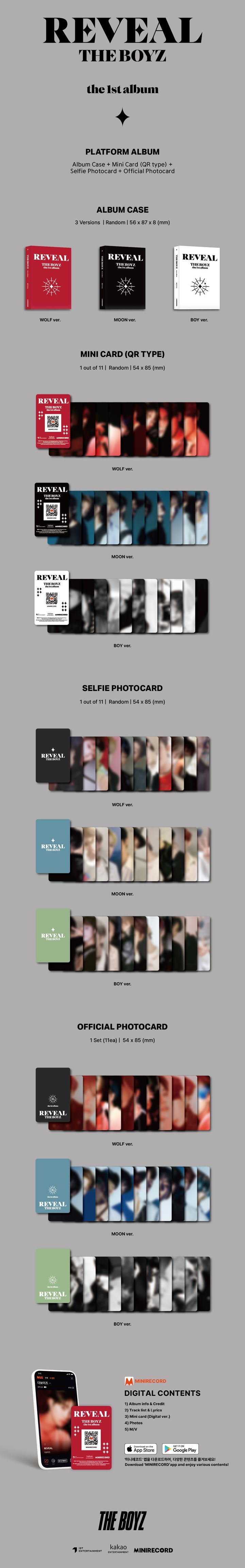 YESASIA: The Boyz Vol. 1 - Reveal (Platform Version) (Wolf Version ...