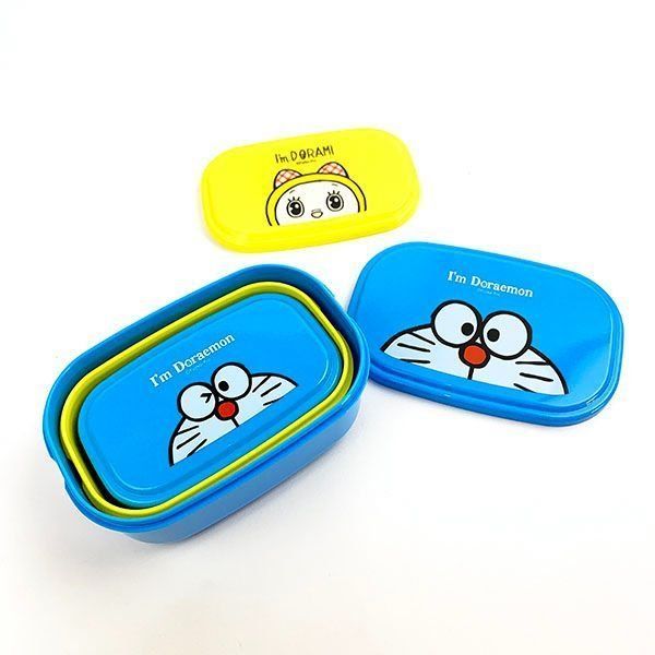 YESASIA: Doraemon Seal Food Containers (3 Pieces Set) - OSK - Lifestyle ...