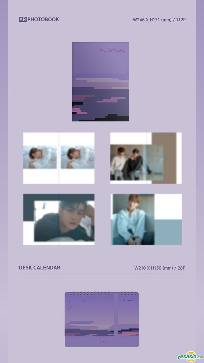 YESASIA: NU'EST AR Photobook - NU ANNUAL + Random Poster in Tube MALE ...