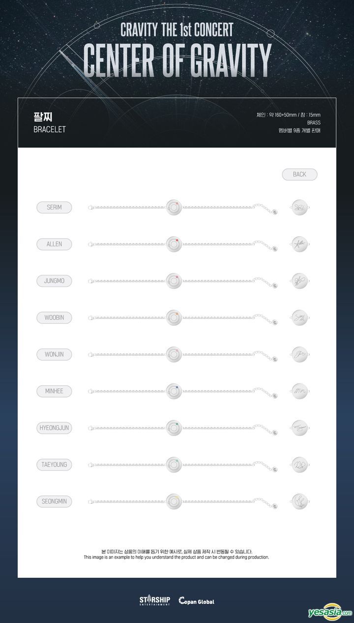 YESASIA: Cravity 1st Concert 'CENTER OF GRAVITY' Official Goods ...