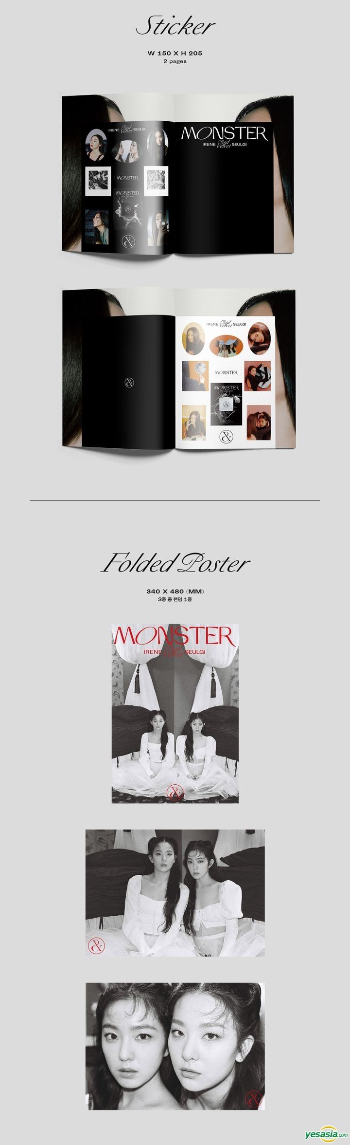 YESASIA: Red Velvet - IRENE & SEULGI Mini Album Vol. 1 - Monster (Base Note Version) CD - Red ...