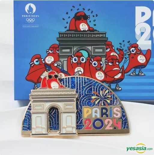 YESASIA: Paris 2024 Olympics Merchandise - Phryge Refrigerator Magnet ...
