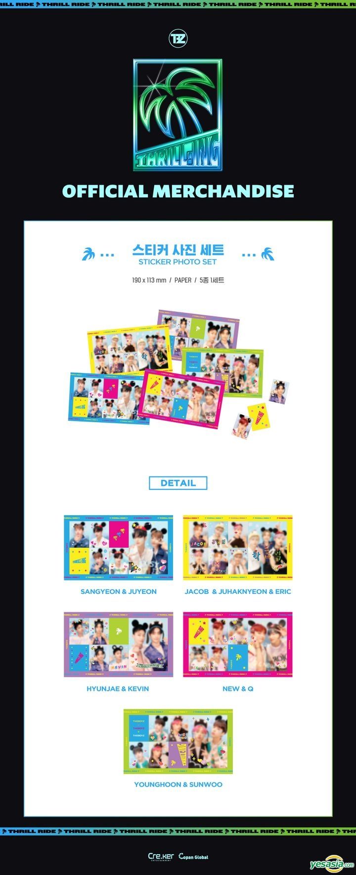 YESASIA: The Boyz 'THRILL-ING' Official Merchandise - Sticker Photo Set ...