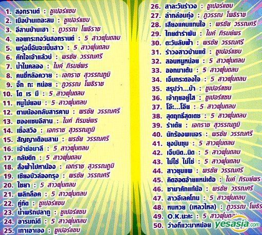 YESASIA: 圖片廊 - Grammy Gold - Pleng Zaab Khon Sah Maha Sanook (MP3) (泰國版)