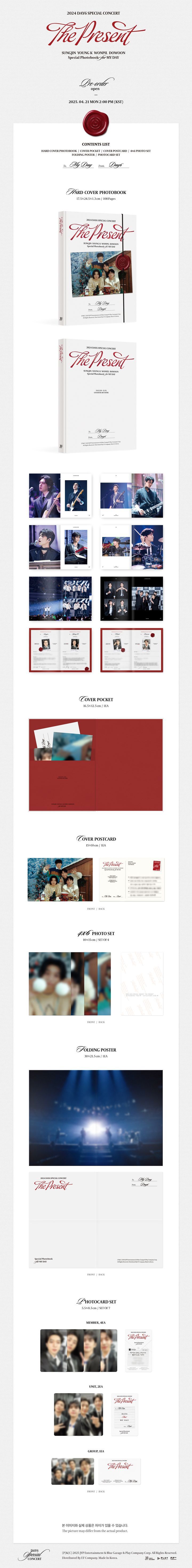 YESASIA: DAY6 - 2024 DAY6 SPECIAL CONCERT 'The Present' Photobook ...