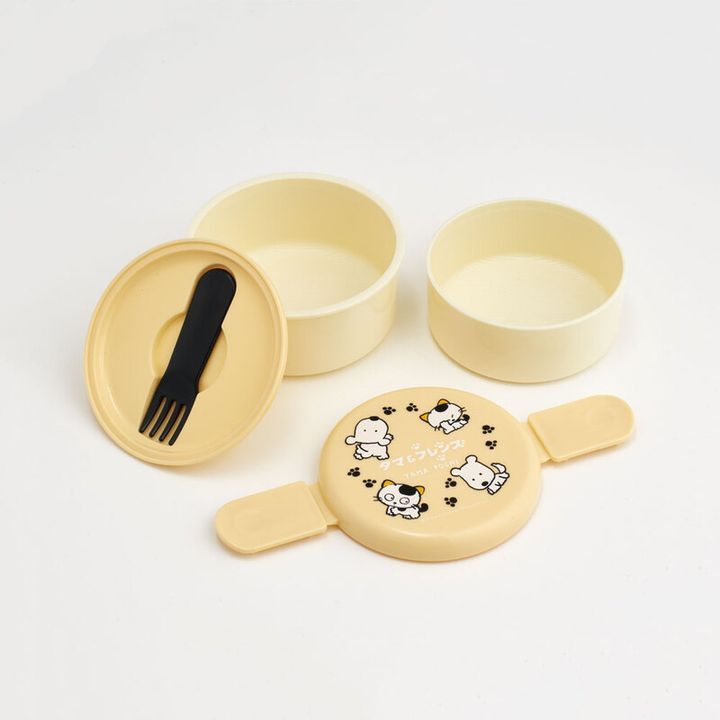 YESASIA: Tama and Friends Round Food Box 500ml (with Fork) - Skater ...