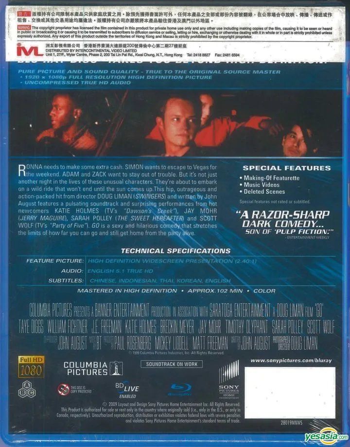 YESASIA: Go (1999) (Blu-ray) (Hong Kong Version) Blu-ray - Timothy ...