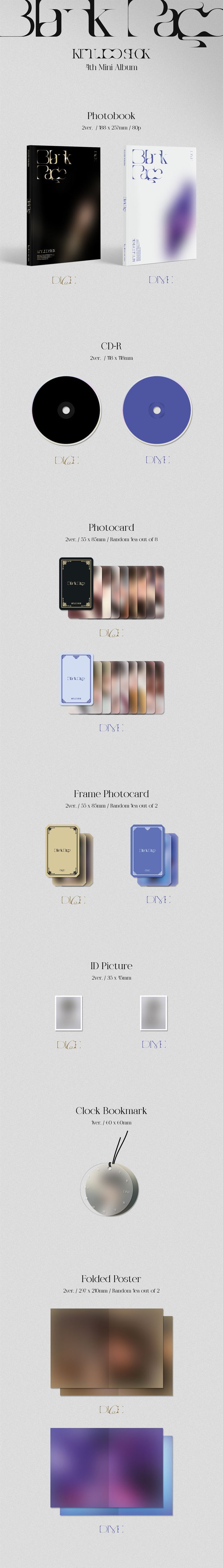 YESASIA: Kim Woo Seok Mini Album Vol. 4 - Blank Page (Set Version) CD ...