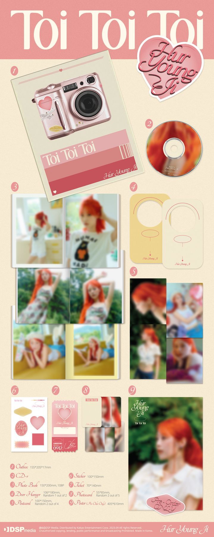 YESASIA: ホ・ヨンジ シングル - Toi Toi Toi + 筒入りポスター CD - Hur Young Ji (Kara ...