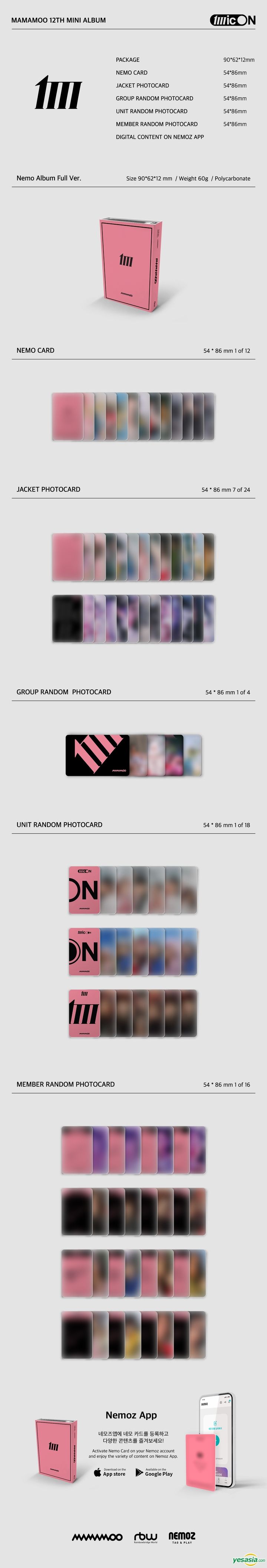 YESASIA: Mamamoo Mini Album Vol. 12 - MIC ON (Nemo Version) (Limited ...