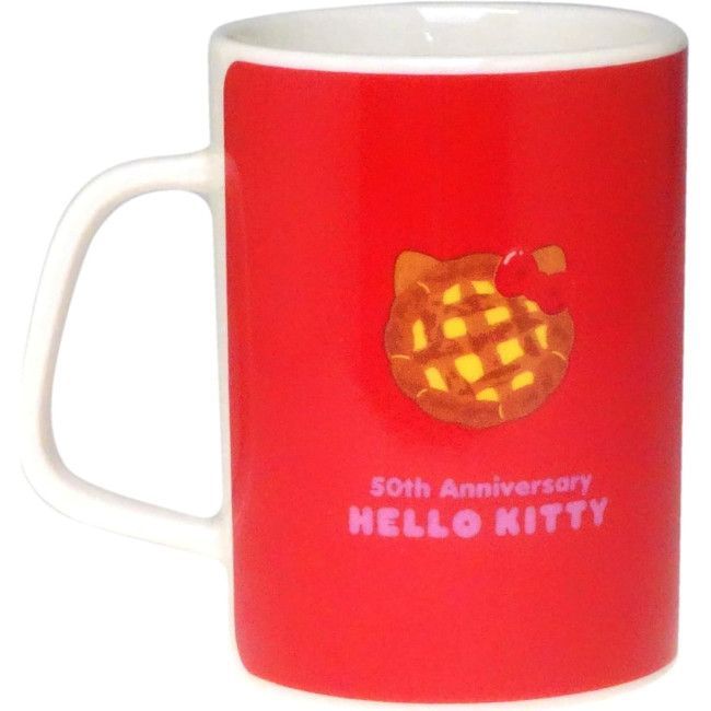 YESASIA: Hello Kitty 50th Ceramic Mug 230ml (Red) - Kanesho Toki ...
