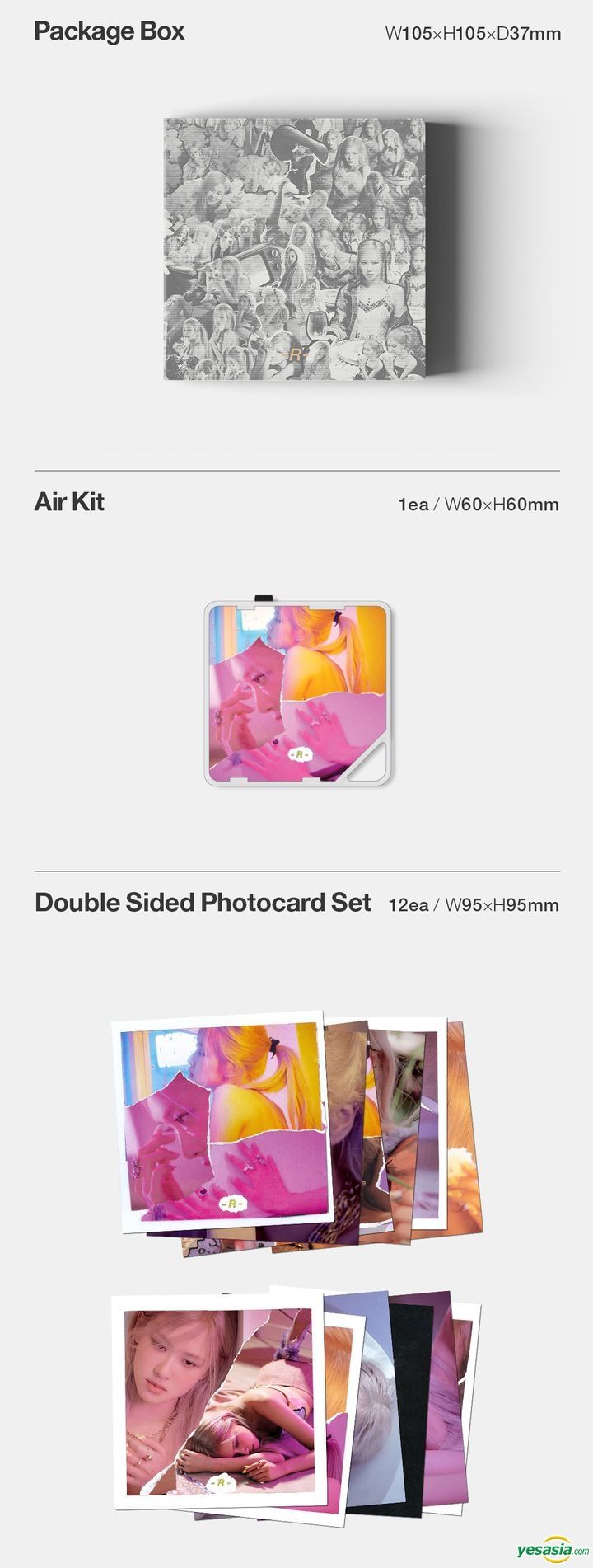 YESASIA: BLACKPINK : Rosé Single Album Vol. 1 - -R- (KiT Album) - Rosé ...