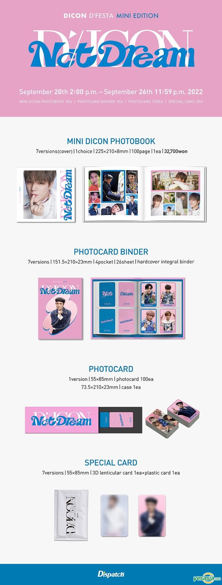YESASIA : DICON D’FESTA MINI EDITION NCT DREAM : 01 MARK 男明星,Celebrity ...