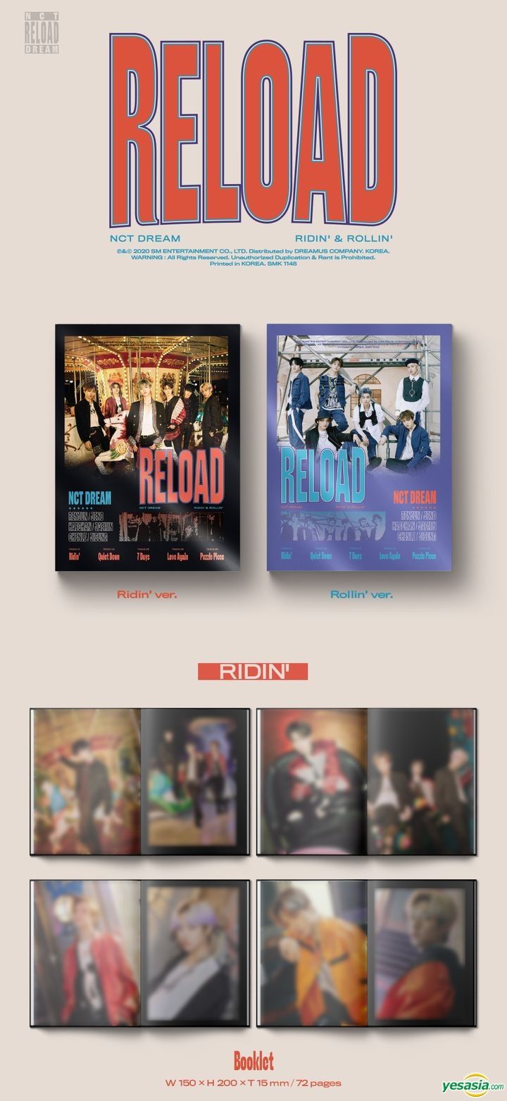 YESASIA: NCT Dream - Reload (Ridin' Version) Music - NCT Dream, SM ...