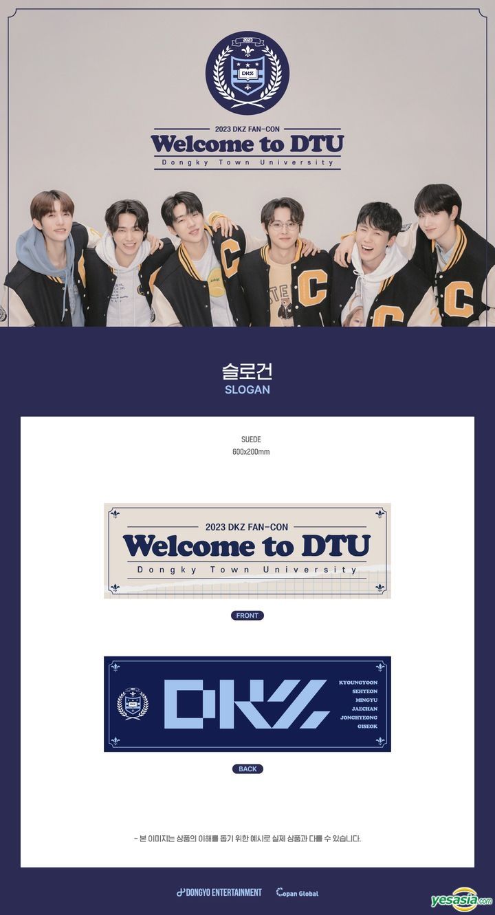 YESASIA: DKZ 2023 Fan-Con 'Welcome to DTU' - Slogan GROUPS,GIFTS,MALE ...