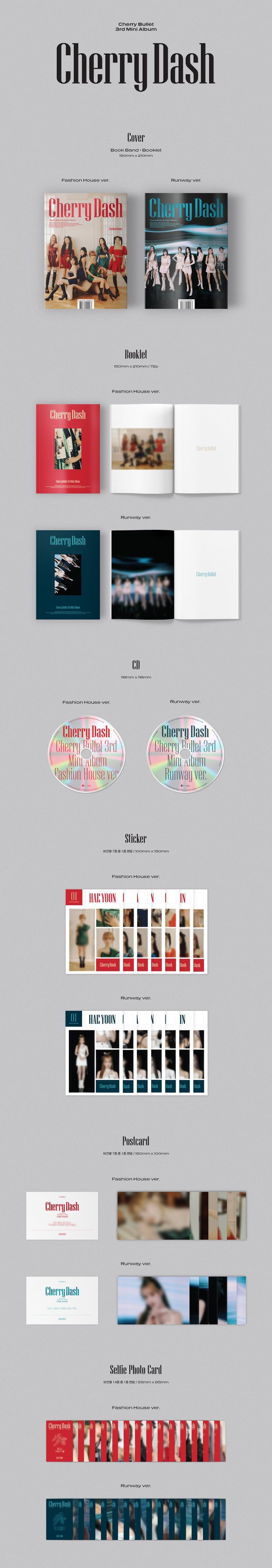 YESASIA: Cherry Bullet Mini Album Vol. 3 - Cherry Dash (Random Version) CD - Cherry Bullet, FNC ...