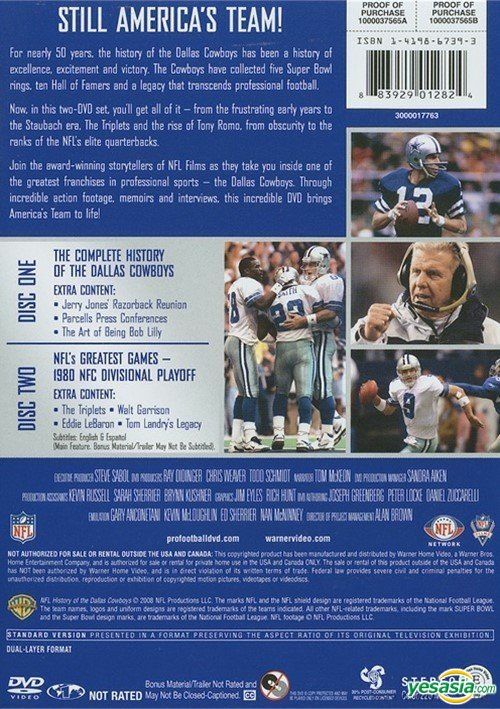 YESASIA: Image Gallery - NFL History Of The Dallas Cowboys (2008 Update ...