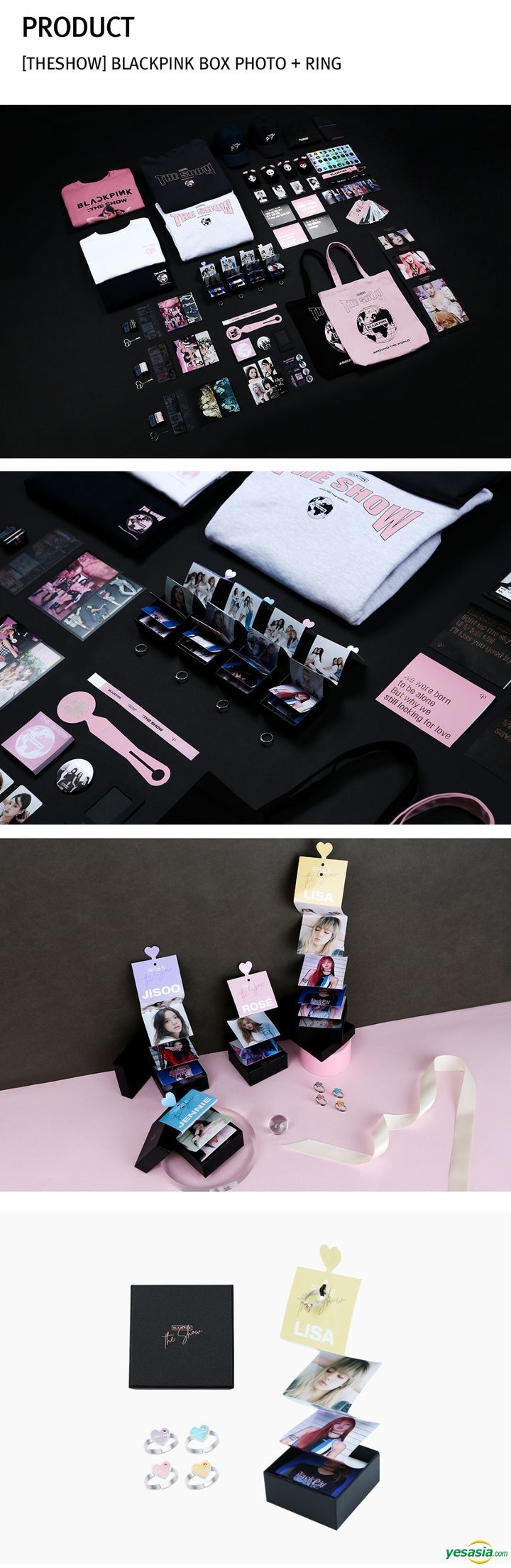 YESASIA: BLACKPINK 'The Show' Official Goods - Box Photo + Ring (Rosé ...