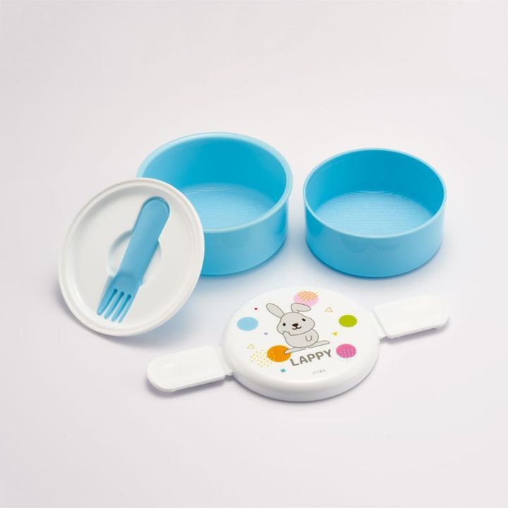 YESASIA: LAPPY Round Food Box 500ml (with Fork) - Skater - Lifestyle ...