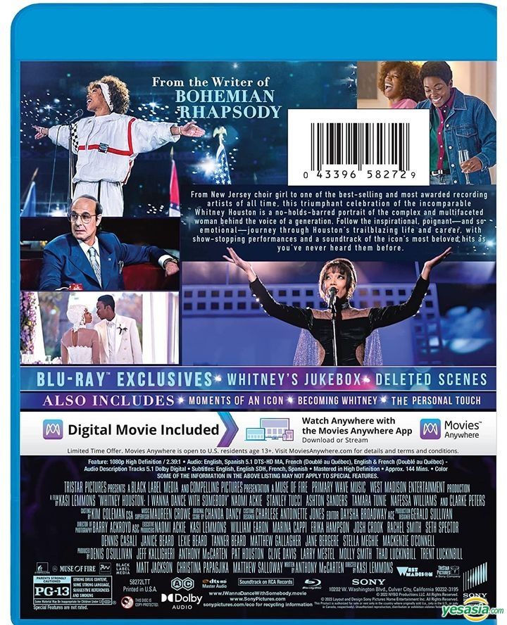 YESASIA: Whitney Houston: I Wanna Dance with Somebody (2022) (Blu-ray + Digital) (US Version ...