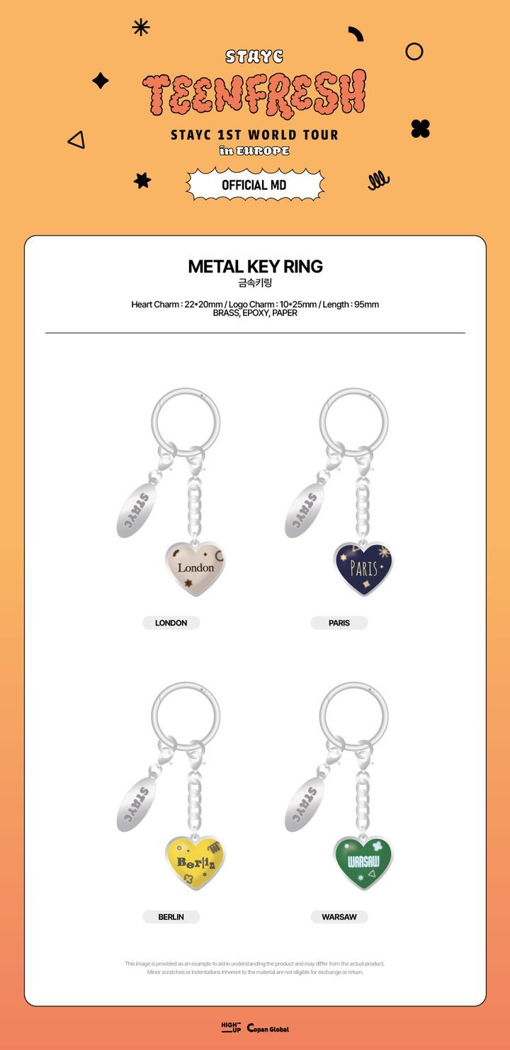 YESASIA: STAYC - 02 METAL KEY RING (LONDON) GROUPS,PHOTO/POSTER ...