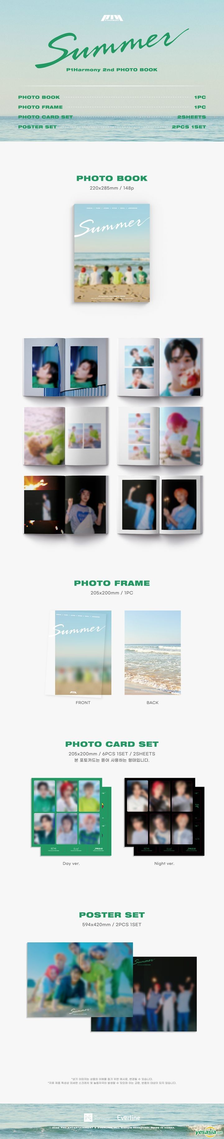 YESASIA: P1Harmony 2nd Photo Book - SUMMER PHOTO ALBUM,GIFTS,GROUPS ...