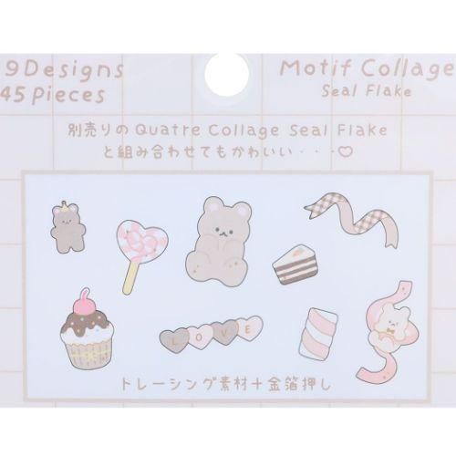 YESASIA: MOTIF COLLAGE Flake Seals (Bear) - Kamio Japan - Lifestyle ...