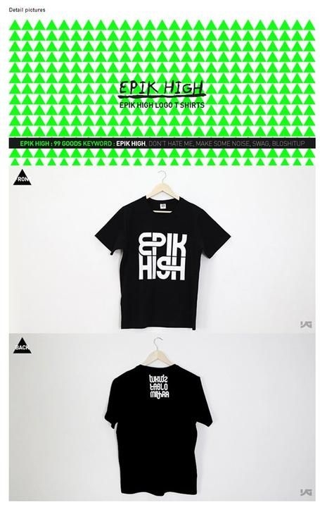 YESASIA: Epik High - 2012 99 Logo T-shirt (Black) (Large) GIFTS,PHOTO ...