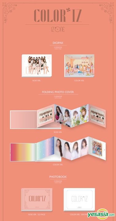 YESASIA: IZ*ONE Mini Album Vol. 1 - COLOR*IZ (Random Version) CD - IZ ...