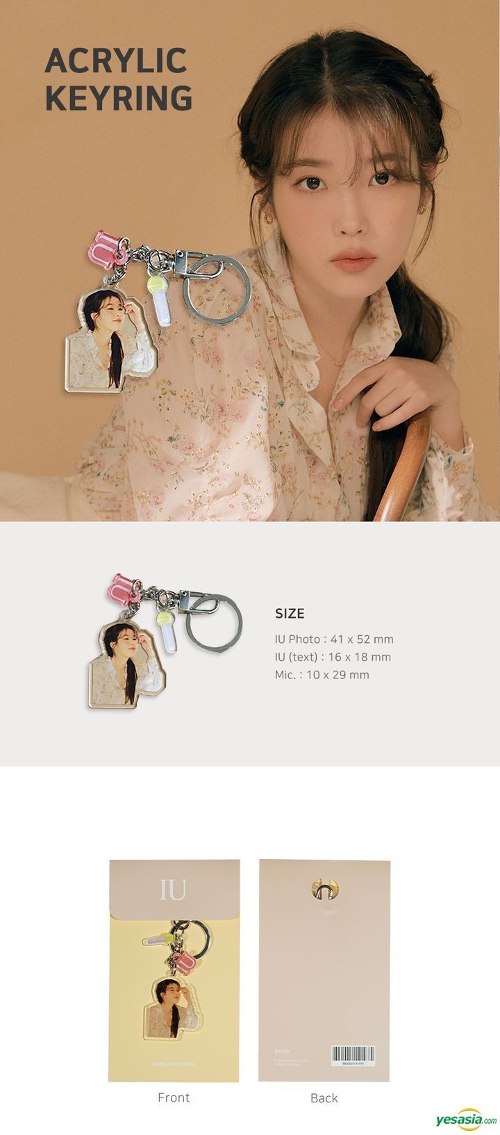 YESASIA: IU [April, 2020] Official Goods - Acrylic Keyring GIFTS,PHOTO ...