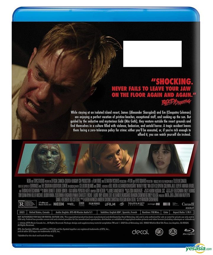 YESASIA: Infinity Pool (2023) (Blu-ray) (US Version) Blu-ray - Thomas Kretschmann, Jalil Lespert ...