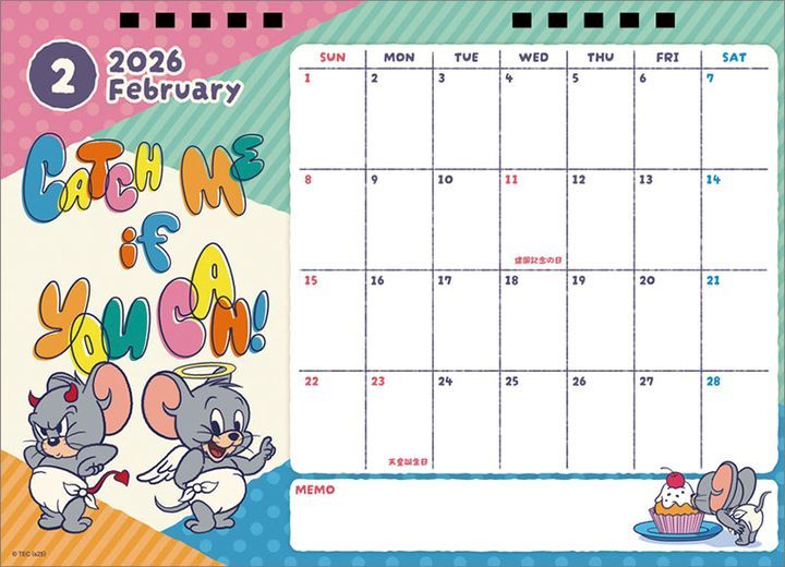 YESASIA: Tom and Jerry 2026 Desktop Calendar (Japan Version) CALENDAR ...