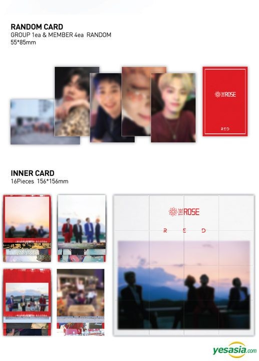 YESASIA: The Rose Single Album Vol. 3 - RED + Poster in Tube CD - THE ...