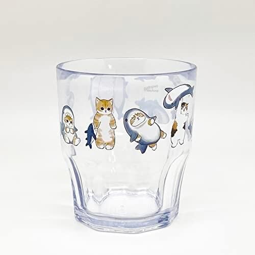 YESASIA: mofusand Clear Plastic Cup 300ml (Shark) - OSK - Lifestyle ...