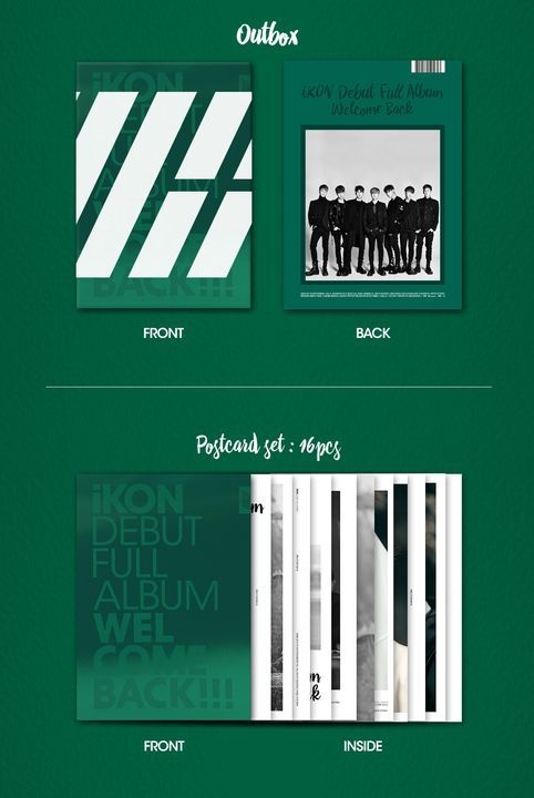 YESASIA: iKON Debut Full Album - Welcome Back (Green) Music - iKON, YG ...