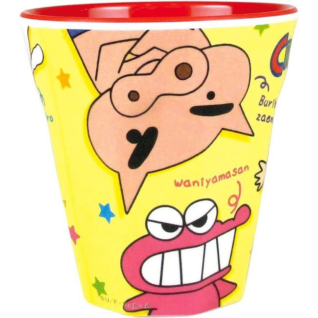 YESASIA: Crayon Shin-Chan Print Plastic Cup (Yellow/Red) - T'S Factory ...