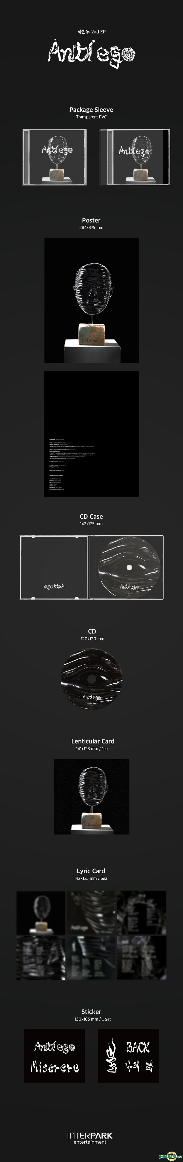 YESASIA: 圖片廊 - Ha Hyun Woo EP Album Vol. 2 - Anti ego - 北美網站