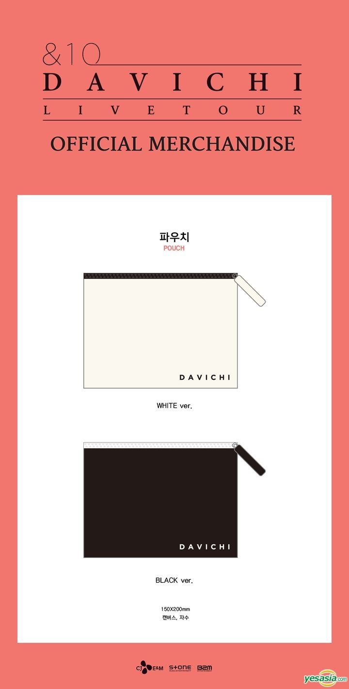 YESASIA: Davichi Live Tour '&10' Official Goods - Pouch (White) GIFTS ...