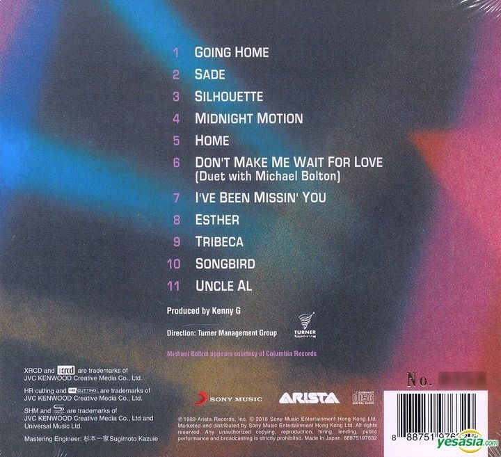 YESASIA: Live (New XRCD) (Limited Edition) CD - Kenny G, Sony Music ...