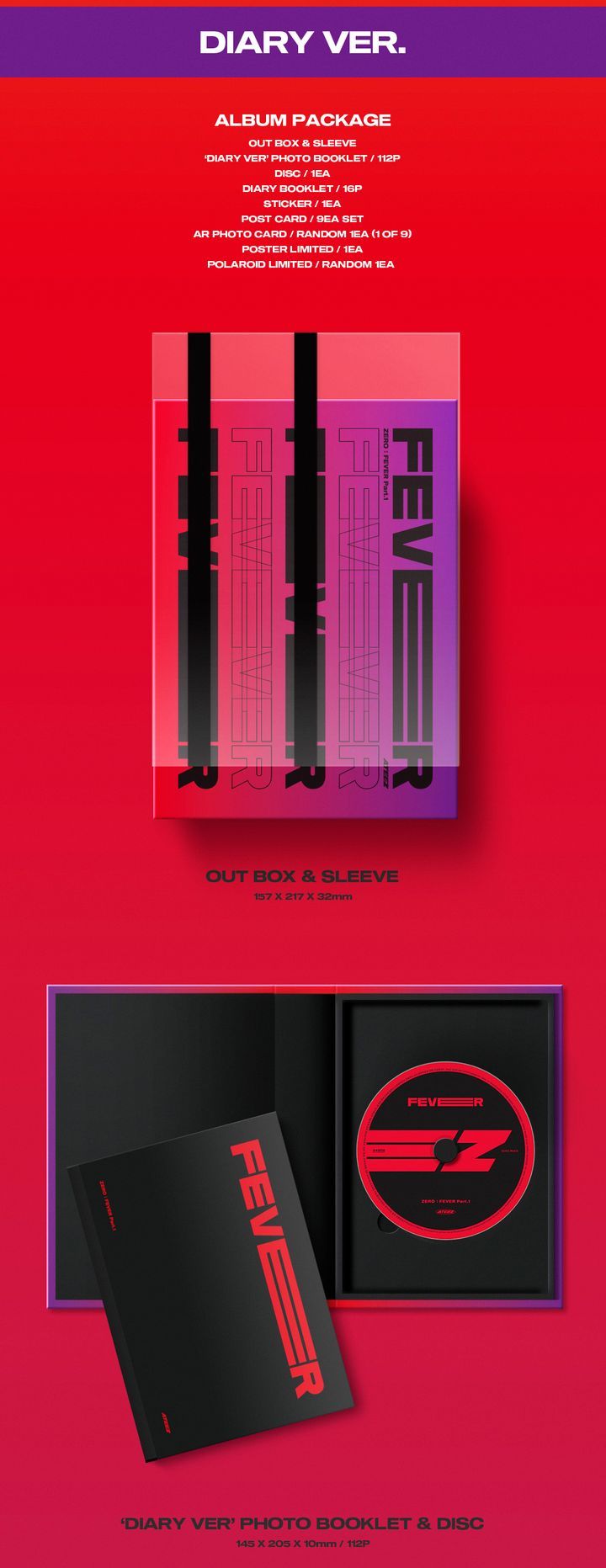 YESASIA: ATEEZ Mini Album Vol. 5 - ZERO : FEVER Part.1 (DIARY Version ...