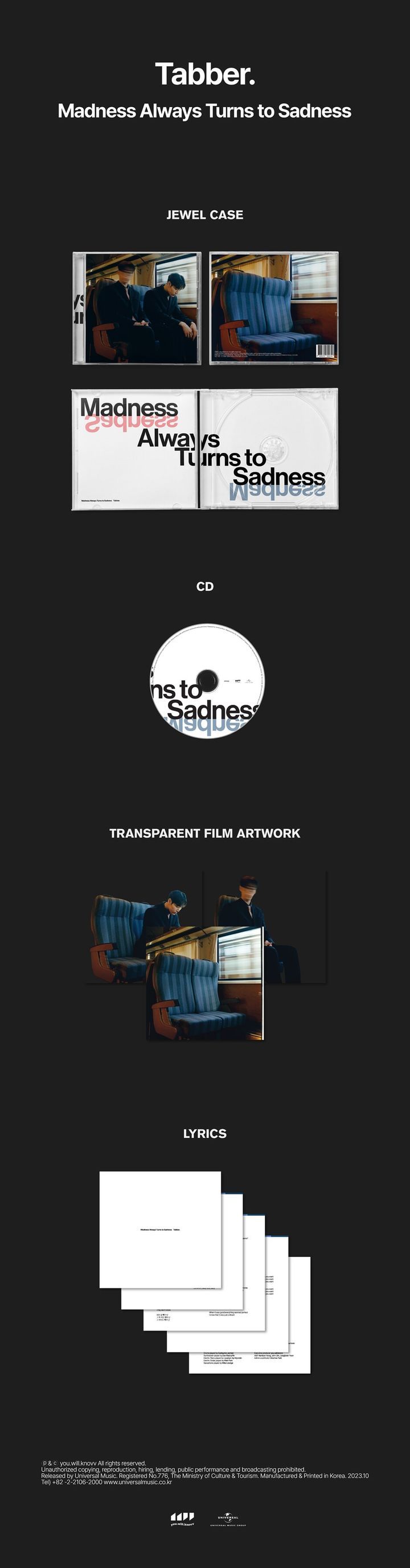 YESASIA: Tabber - Madness Always Turns to Sadness CD - Tabber ...