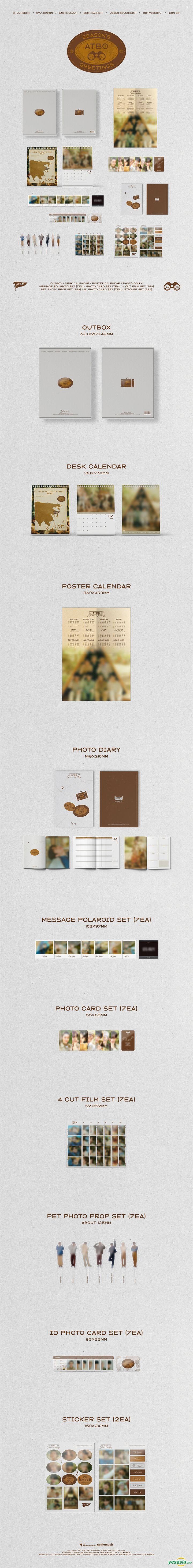 YESASIA: ATBO 2023 Season's Greetings GROUPS,MALE STARS,CALENDAR,PHOTO/POSTER - ATBO, IST ...