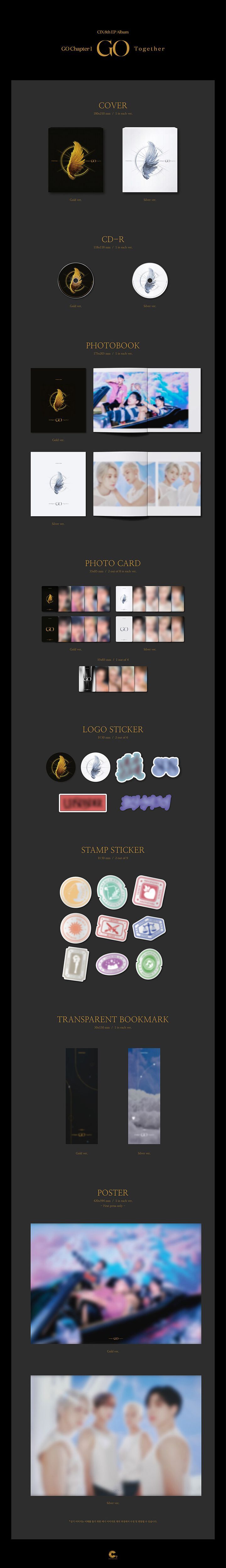 YESASIA: CIX EP Album Vol. 8 - GO Chapter 1 : GO Together (Gold Version) Music - CIX, C9 ...