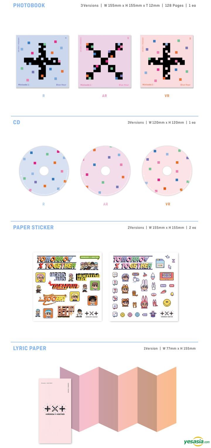 YESASIA: TXT - minisode1 : Blue Hour (VR Version) Music - TXT, Bighit ...
